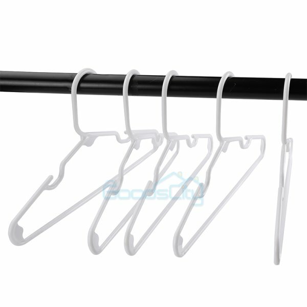 Plastic Hangers Durable Small Stylish New in Pack of 50 & 100 Home For ...
