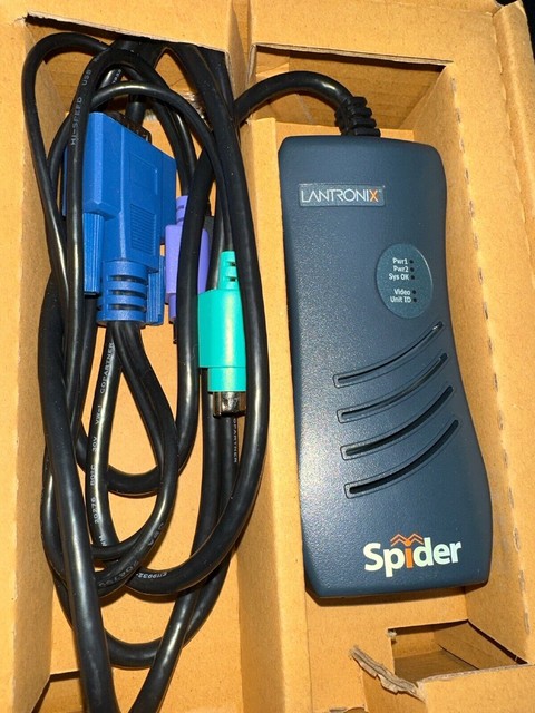 Lantronix KVM-Spider SLS200PS2X0-01 Analog KVM Cable Extender for sale ...