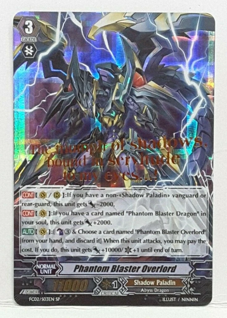 Cardfight Vanguard Phantom Blaster Overlord English