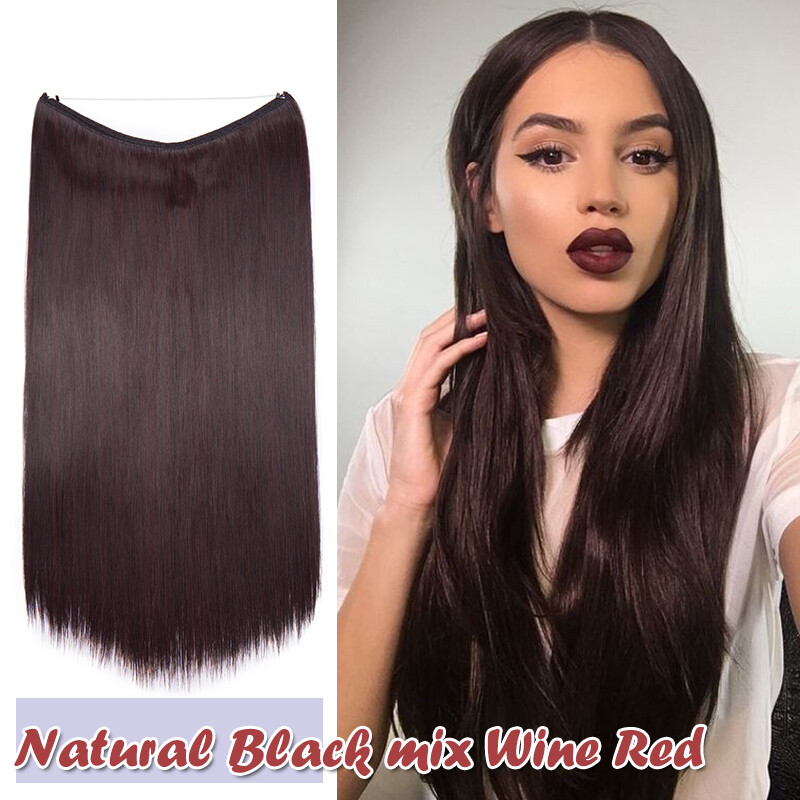 100% Natural As Human Thick Invisible Wire Softs Secret Wire In Hair ...