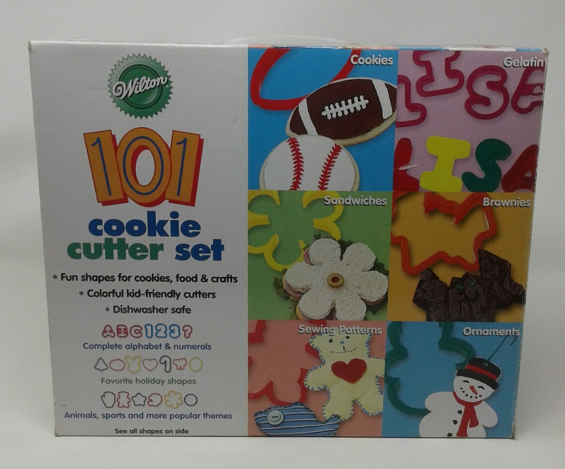Wilton 101 Piece COOKIE CUTTER Set fun shapes,stencils,arts&crafts Kid ...