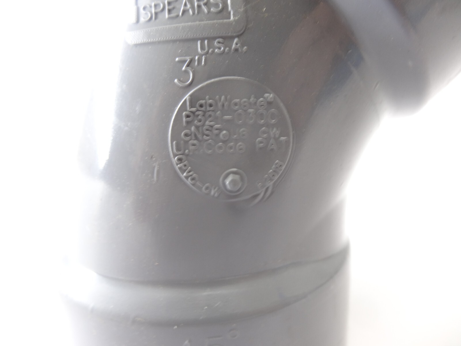 Spears LabWaste 3" Pipe CPVC Connector P321-030C | eBay