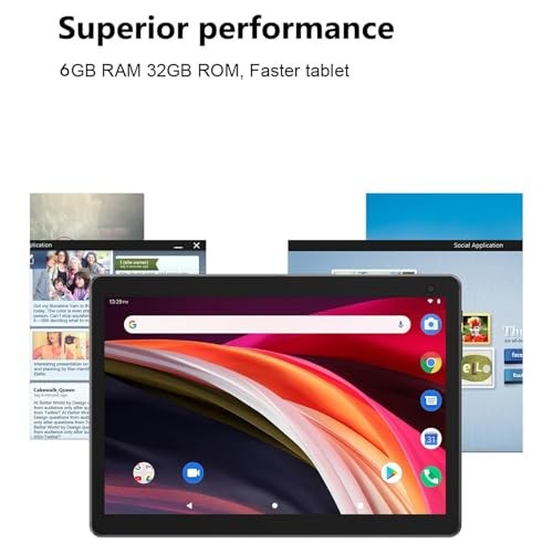 COOPERS Tablet 10 inch Android Tablets, Android 14 Tablet Quad Core ...