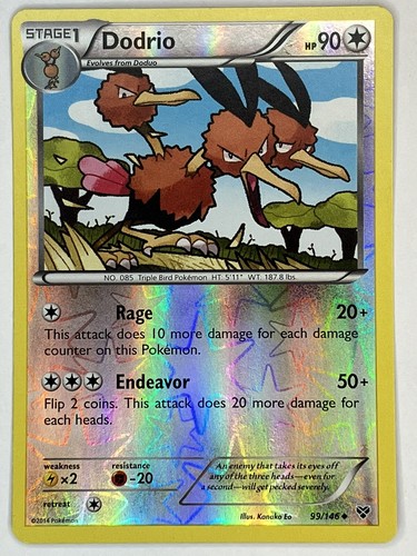 Dodrio 99/146 XY Base Pokemon TCG Uncommon Reverse Holo LP | eBay
