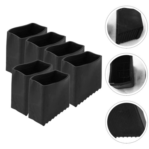 6 Pcs Foot Accessories Rubber Ladder Feet Covers Work Child Plate Step ...