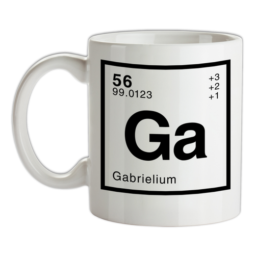 GABRIEL - Periodic Element Mug - Surname - Family - Name - Tea - Coffee ...