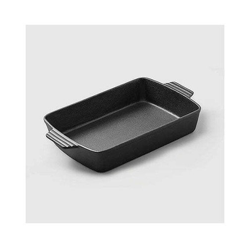 Soga 33Cm Cast Iron Rectangle Bread Cake Baking Dish Roasting Pan ...