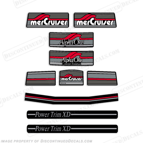 Fits Mercruiser 1982-1995 Alpha One Decals | eBay