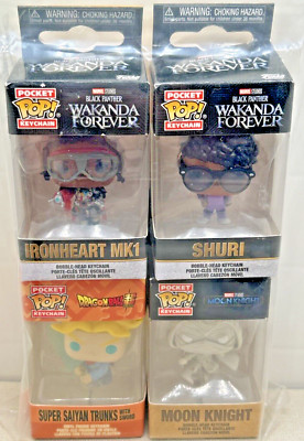 Funko Pop Keychain Marvel Black Panther Wakanda SHURI Moon Knight Anime ...