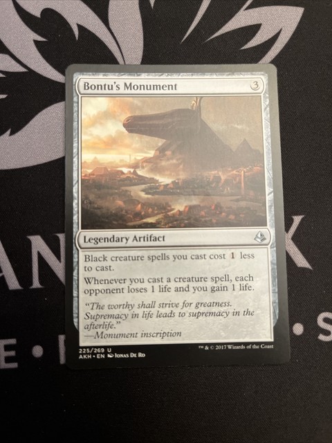 MTG Bontu's Monument Amonkhet 225/269 Regular Uncommon for sale online ...