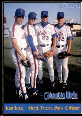1992 Columbia Mets PLAY II 30 Todd Fiegel, Robbie Guzik, Jason Jacome ...