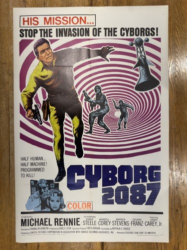 Cyborg 2087 1966 Original 27x41" US One Sheet Movie Poster | eBay UK