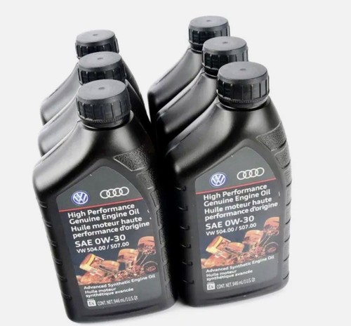 NEW Genuine VW AUDI 0W-30 Engine Oil VW504/507-00 SPEC (6 QUARTS ...