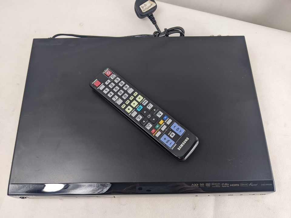 Samsung HDD & DVD Recorder DVB Freeview DVD-SH893M 160GB Remote & HDMI ...