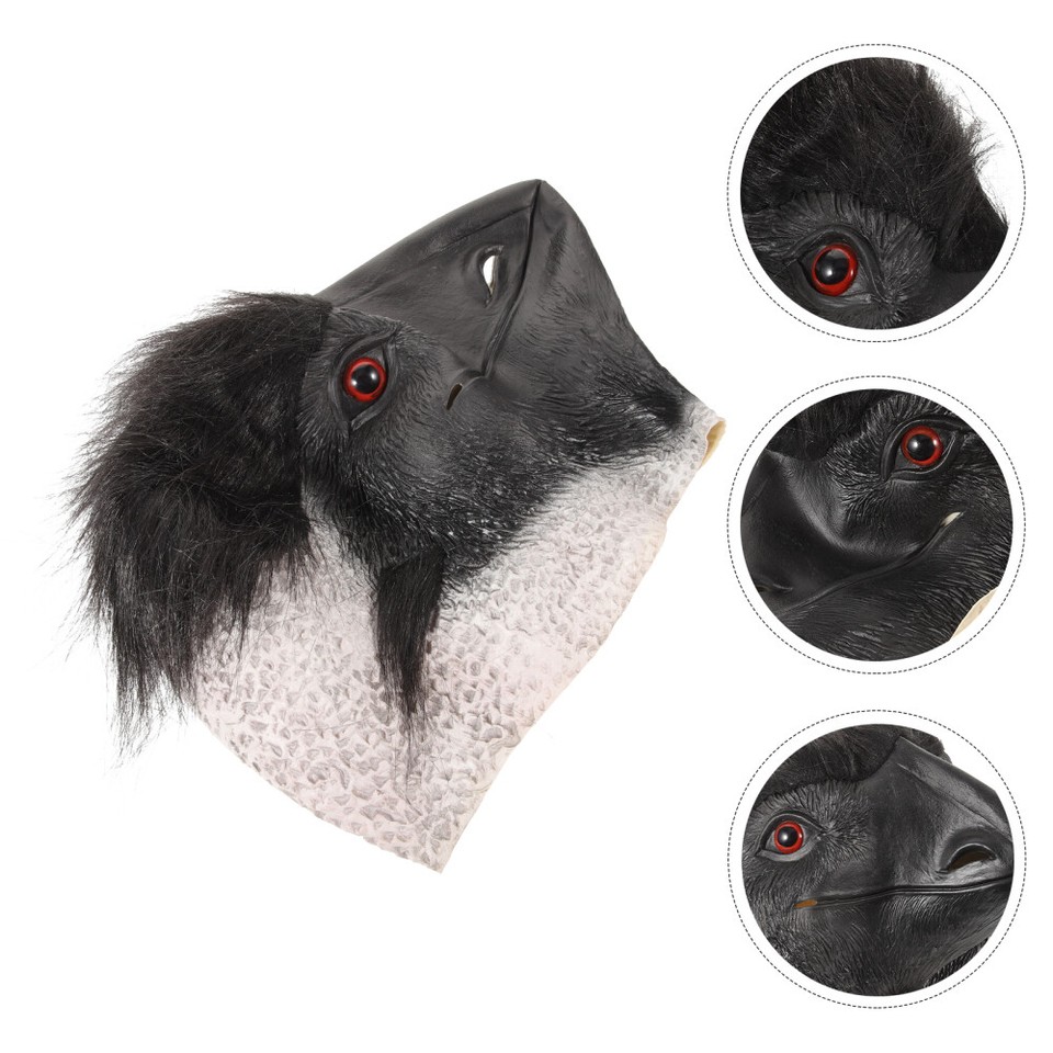 Eye-catching Mask Holy Ostrich Animal Dance Costume Halloween Prank ...