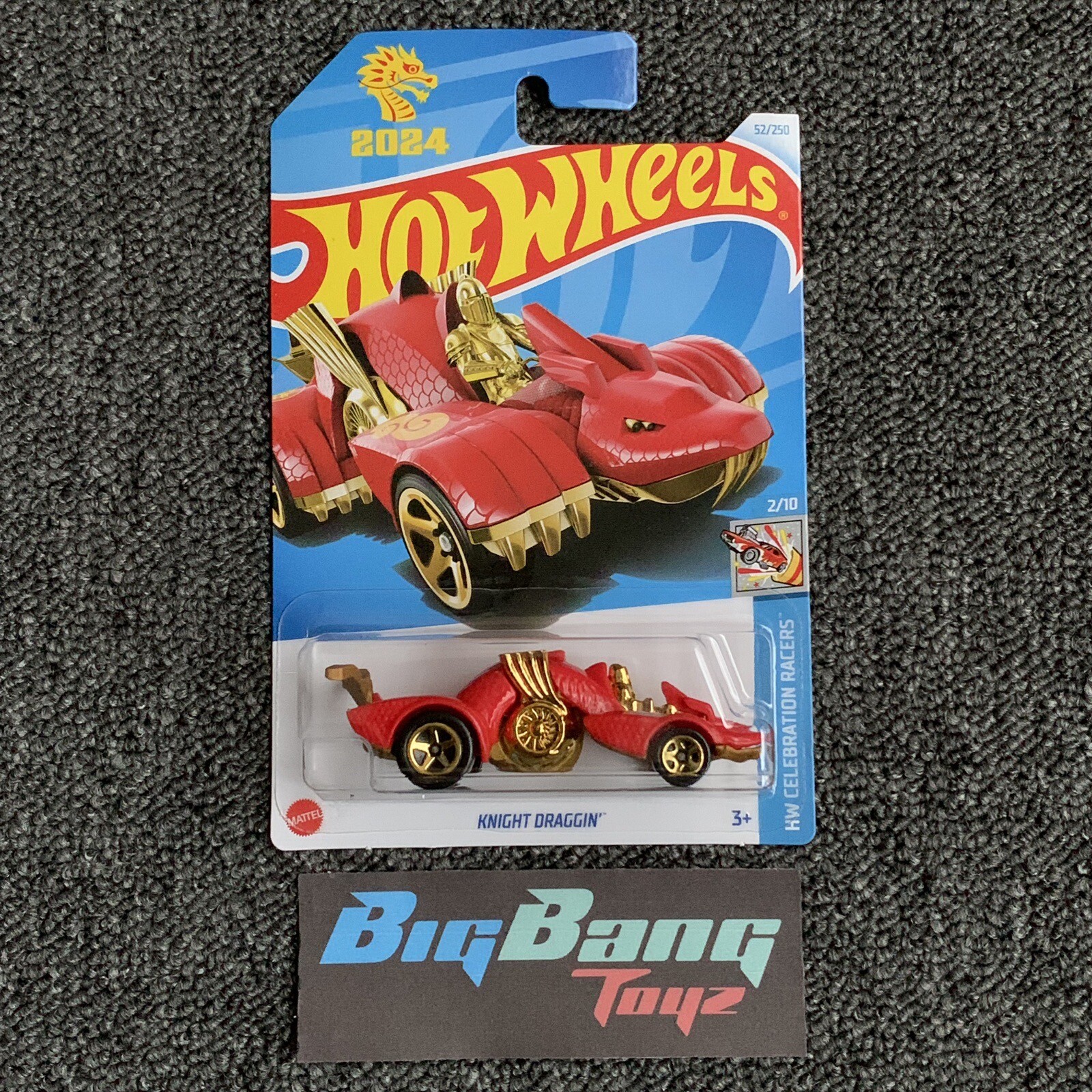 Hot Wheels Knight Draggin #52 Mainline 2024 Case C (In-Stock) Year of ...