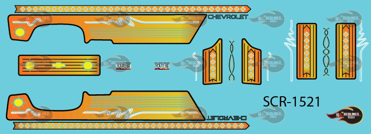 1/64 '62 Chevy Truck "Arizona Fever" Decal SCR-1521 | eBay