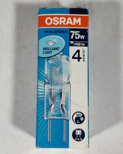 12V 75W GY6.35 Halogen Globe Bulb Lamp Warm White Bi-Pin Halostar ...