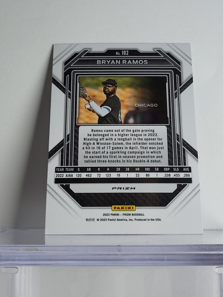 2023 Prizm Baseball Bryan Ramos Prizm Chicago Whtie Sox | eBay