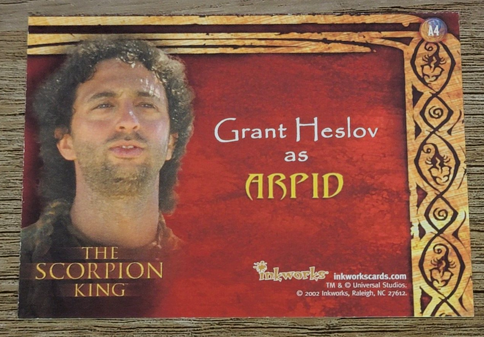 Inkworks The Scorpion King A4 Grant Heslov as Arpid Autograph | eBay