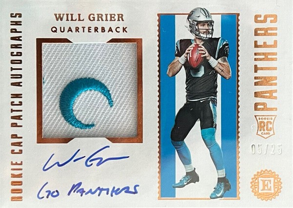 2019 Panini Encased - Rookie Cap Patch Autographs #140 Will Grier /25 ...