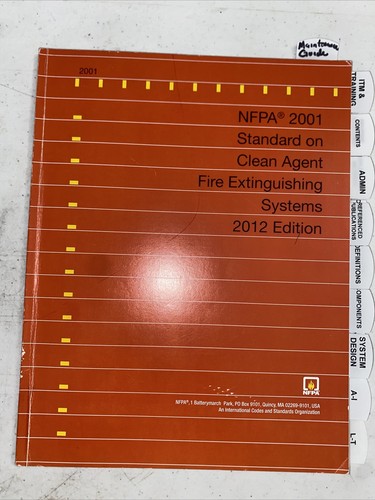NFPA 2001 2012 - FREE SHIPPING | eBay