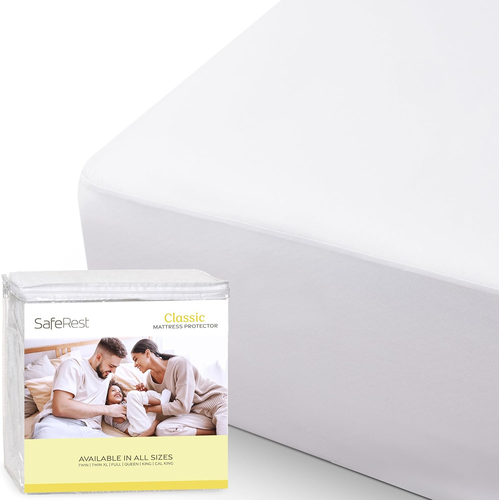 Saferest 100% Waterproof King Size Mattress Protector - Fitted with ...