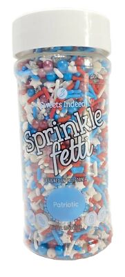Patriotic Sprinkle Fetti Baking Sprinkles USA Red White Blue Theme ...