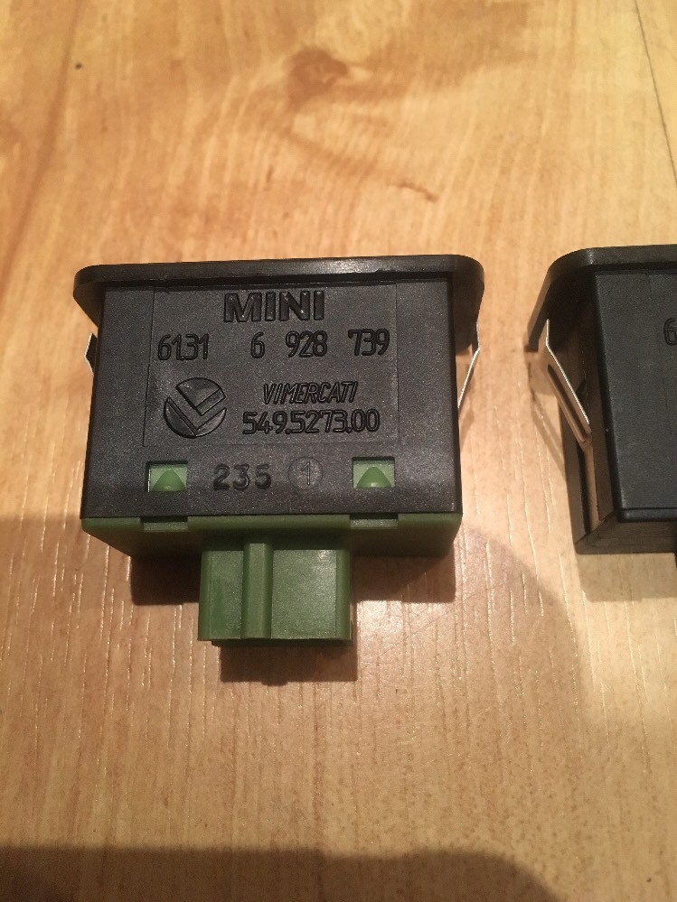 Mini Cooper S R50 R53 Convertible Roof Switches X 2 As Can Be Seen In ...