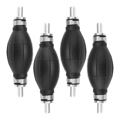 4pc 3/8'' Hand Primer Bulb Outboard Car Marine Boat Gas Fuel Line Pump ...