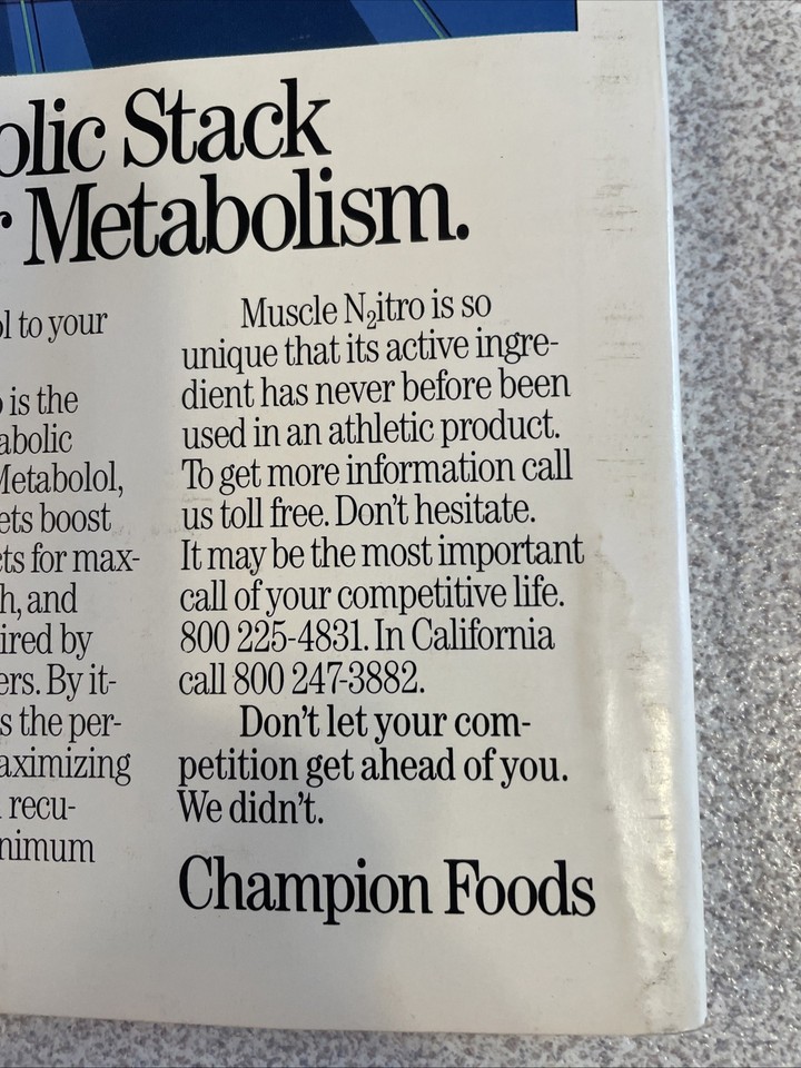 Muscle & Fitness Magazine July 1987 Arnold Schwarzenegger No Label | eBay
