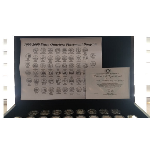 1999-2009 US State Quarters & Territories 56-Coin Silver Proof Set | eBay