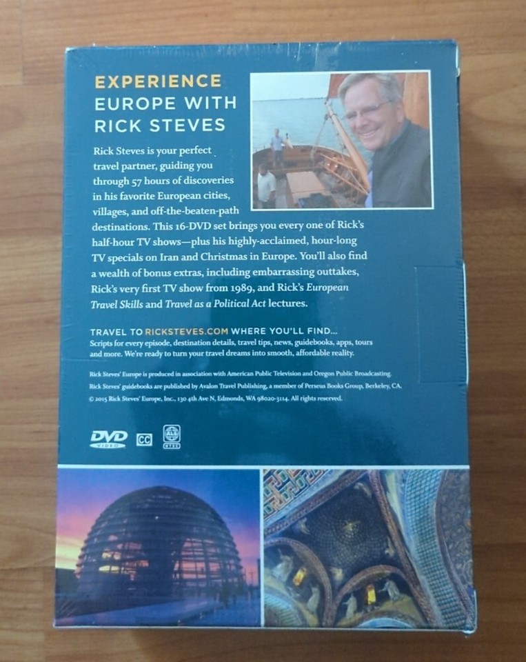 Rick Steves’ Europe The Complete Collection 2000-2016 16-Disc DVD Box ...