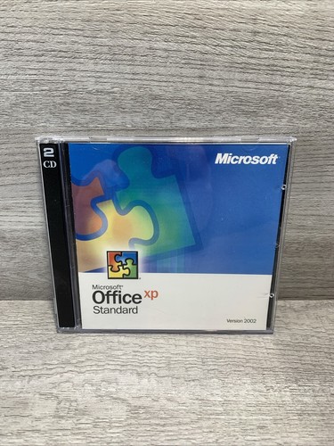 Microsoft Office XP Standard Edition w/ Product Key CD Set X08-02812 | eBay