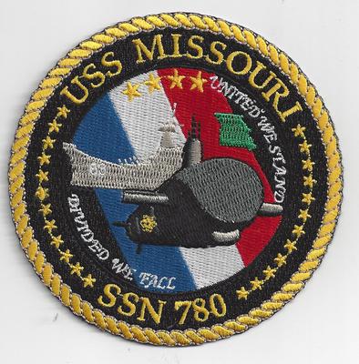 USS Missouri SSN 780 3 7/8 inch BCP# c7166 Submarine Patch | eBay