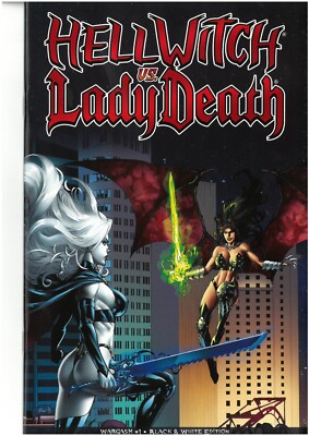 Hellwitch vs, Lady Death Wargasm BLACK & WHITE edition FREE UK POST NM ...