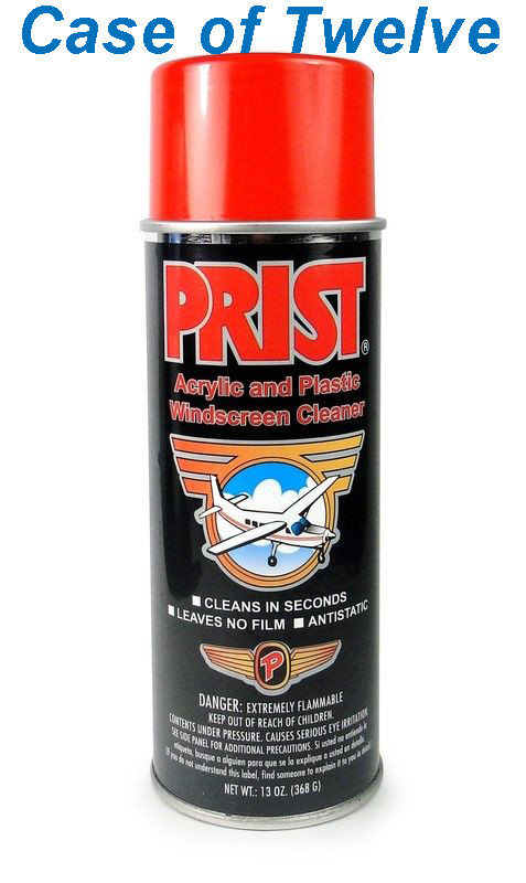 Prist Acrylic, Plastic and Glass Cleaner 13 oz Aerosol Spray - Case of ...