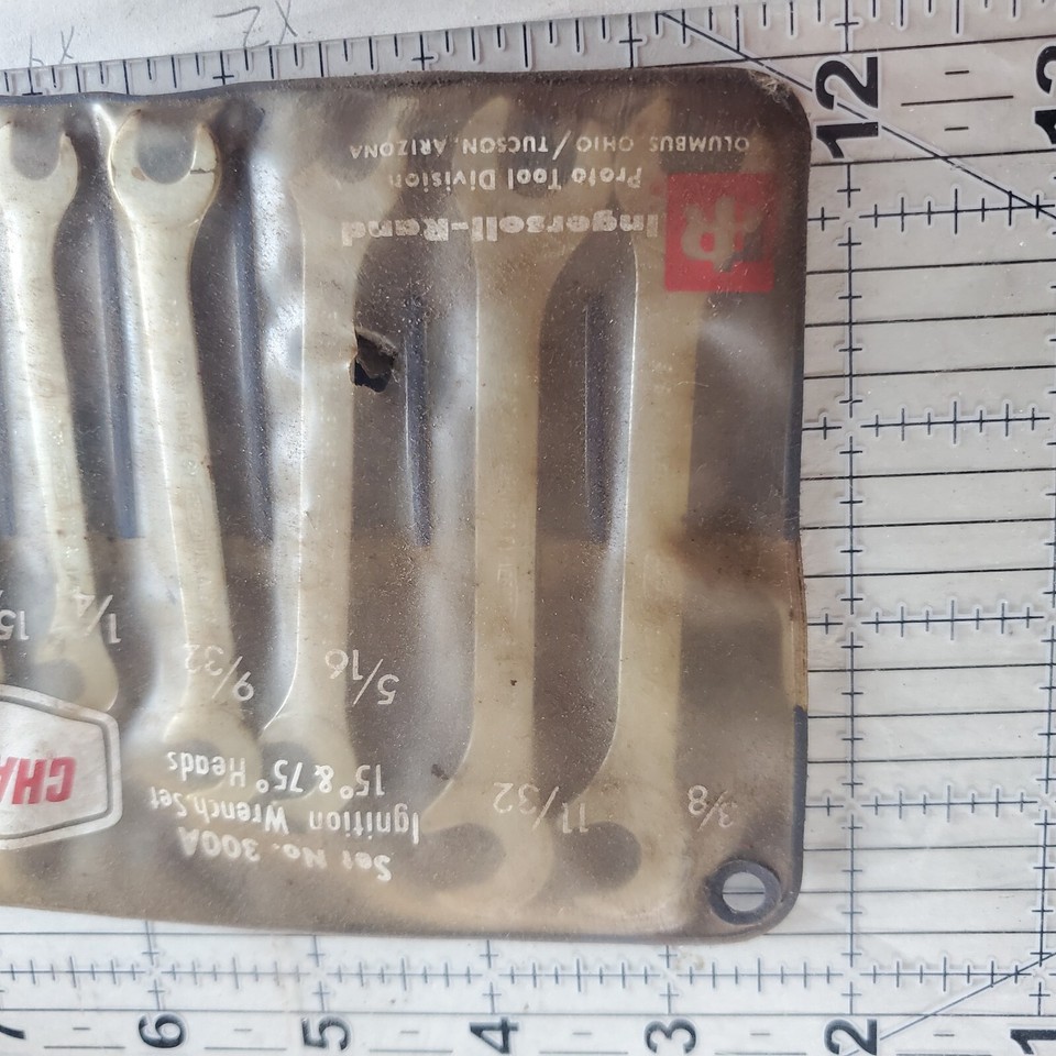 Vintage Challenger Angled Open Wrench Set With Original Pouch Ignition ...