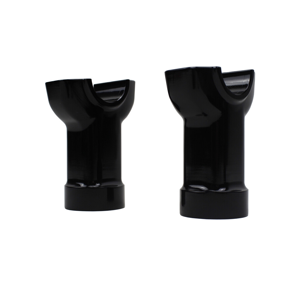 Black Straight Breakout Riser Clamp Kit for Harley 18-23 FXBR FXBRS 1 1 ...