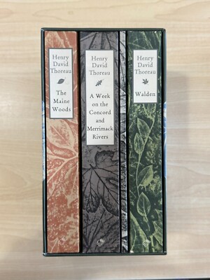 Henry David Thoreau 3 Book of the Month Club Box Set Walden/Maine Woods ...