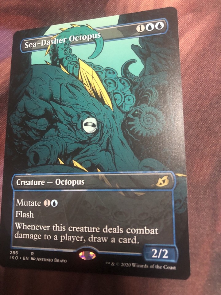 Sea-Dasher Octopus SHOWCASE ART Single MTG Ikoria Pack Fresh | eBay