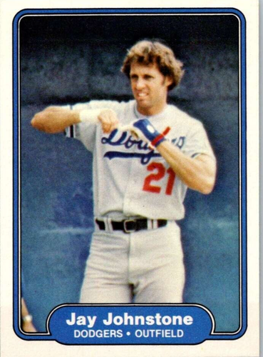 1982 FLEER Baseball Trading Card #10 - JAY JOHNSTONE, Los Angeles ...