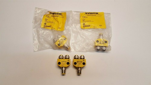 Lot of 4 Turck VB2-FSM 4.4/2FKM 4 Twin Junction Connector FREE SHIP | eBay
