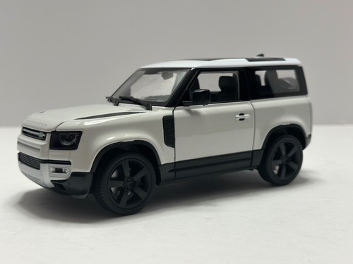 2020 LAND ROVER DEFENDER CREAM WHITE 1/24 DIECAST MODEL CAR BY WELLY ...
