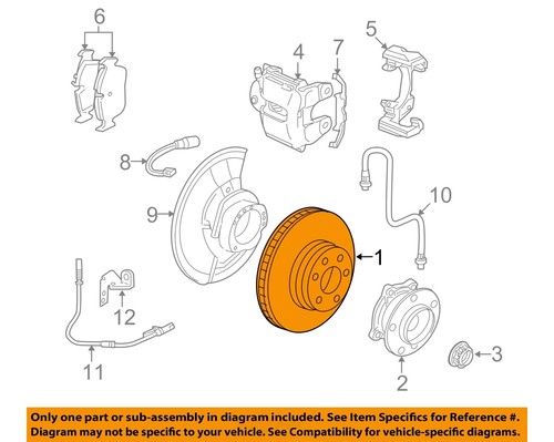 BMW OEM 07-18 X5,X6 Front Suspension Brake Components-Rotor 34116886477 ...