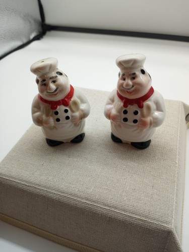 Vintage Italian Chef Baker Ceramic Salt Pepper Shakers | eBay