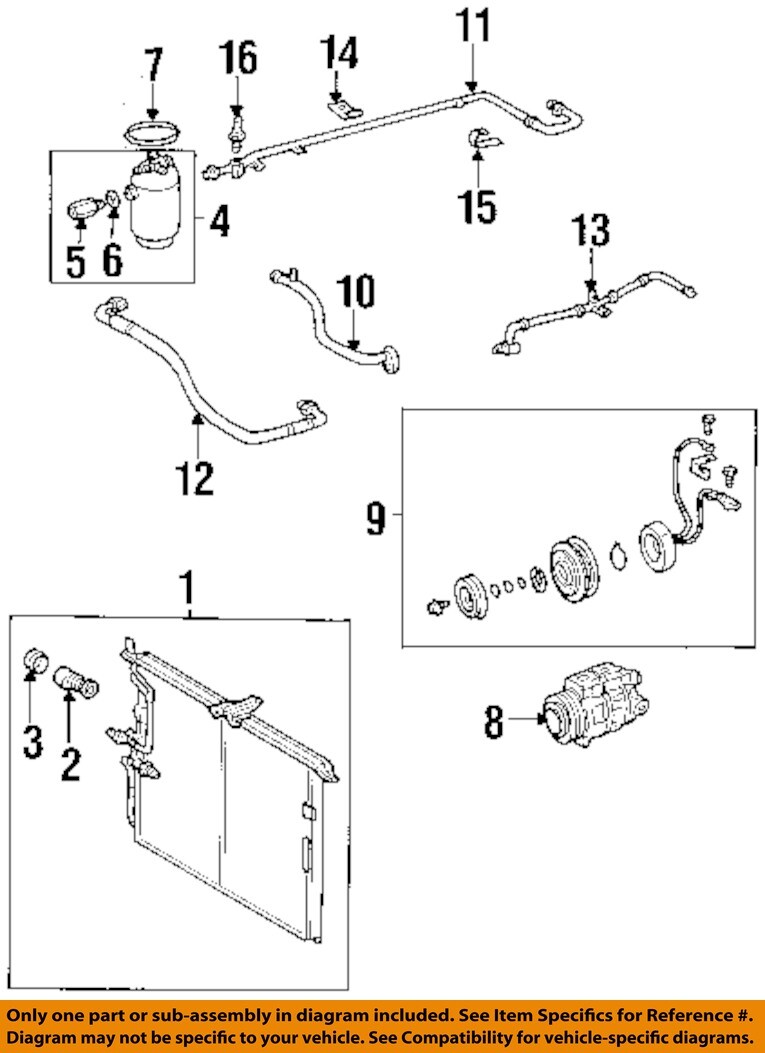 A/C AC Condenser/Compressor/Line-Dehydrator Seal 1409971145 | eBay