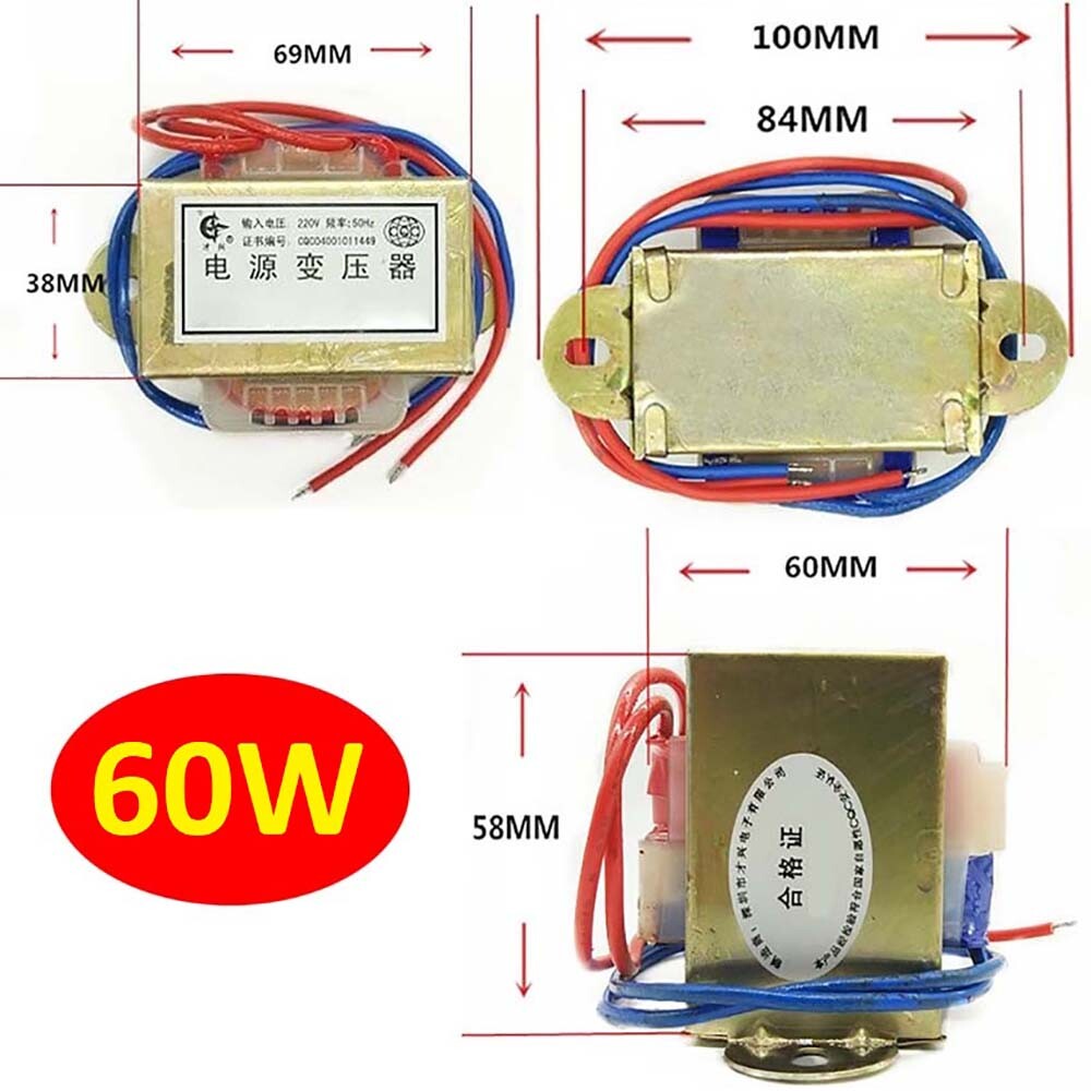 1W~100W Power Transformer AC 110V/220V/380V IN 6V-36V Out Single/ Dual ...