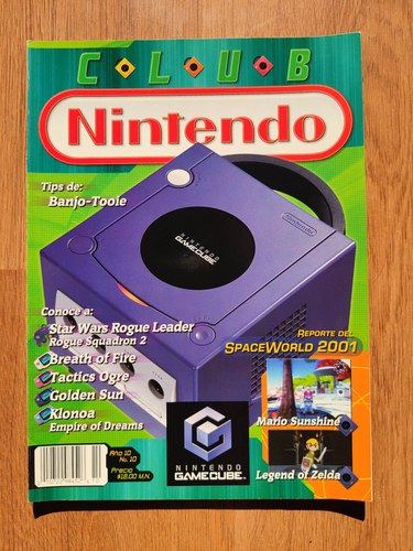 Club Nintendo Magazine Gamecube Cover GBA Upcoming Games Mexico 2001 | eBay