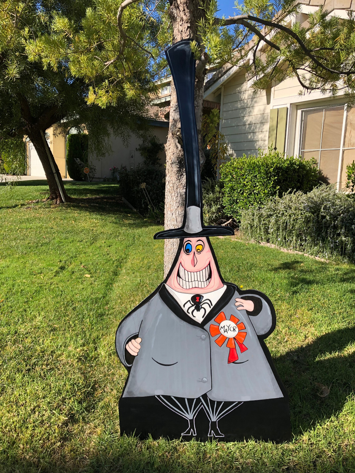 The MAYOR from NIGHTMARE BEFORE CHRISTMAS ~ HALLOWEEN LAWN ART ~ YARD ...